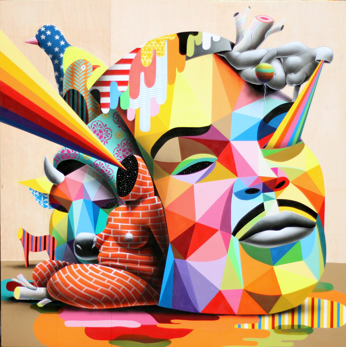 Okuda | STREET ART GÉOMETRIQUE ET COLORÉ